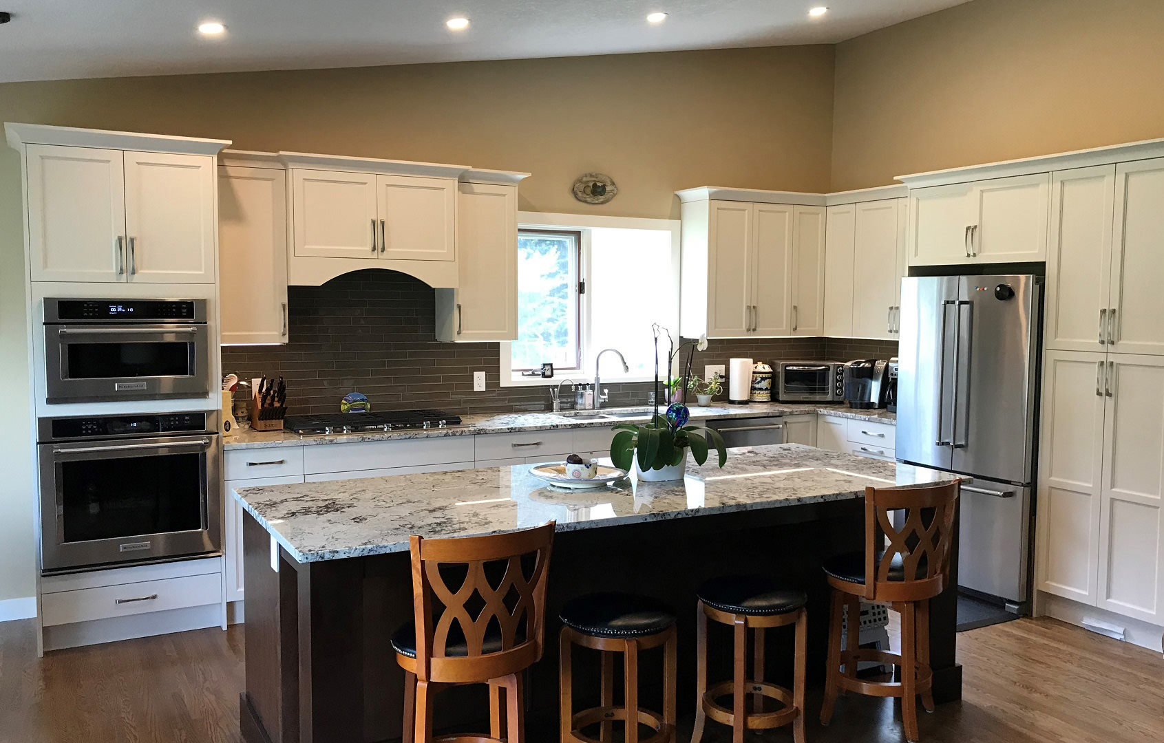 Crowded Kitchen Renovation Project - Merit Kitchens Design Centre Langley